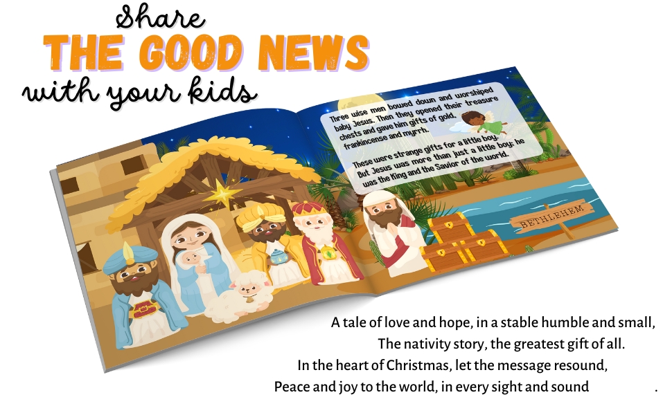 The Nativity Book for Toddlers: The Birth of Jesus Christmas Story for ...