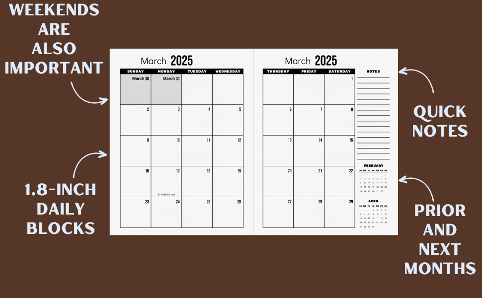 Monthly Planner 2025-2026: 2 Year Organizer and Calendar Book from ...