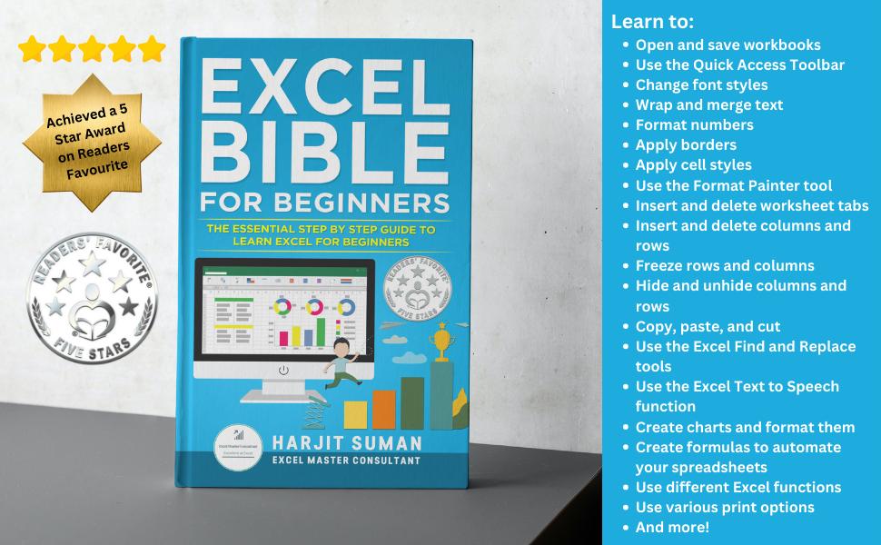 Excel Bible for Beginners: The Essential Step by Step Guide to Learn ...