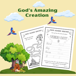 God's Amazing Creation - Activity Book for Kids: Christian Activity ...