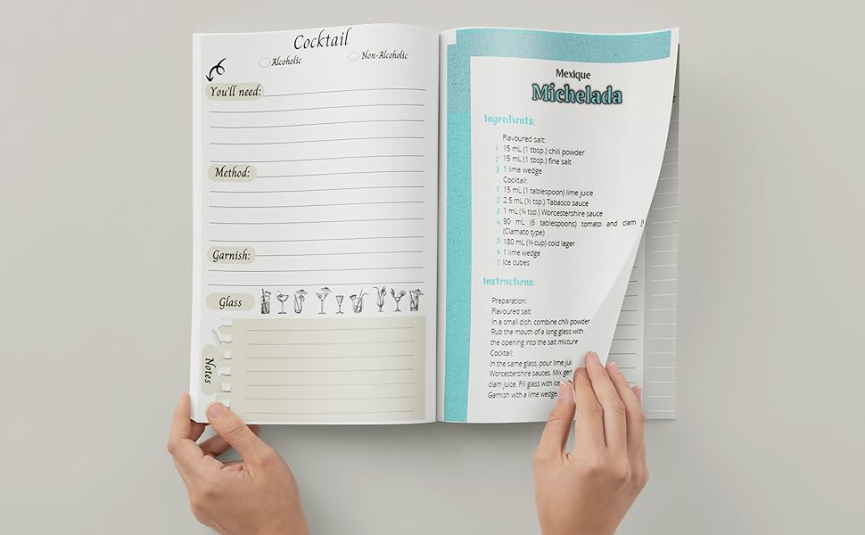 Personal Mixologist Cocktail Recipe Log book: Mixology Notebook Record To Write & Fill In Blank ...