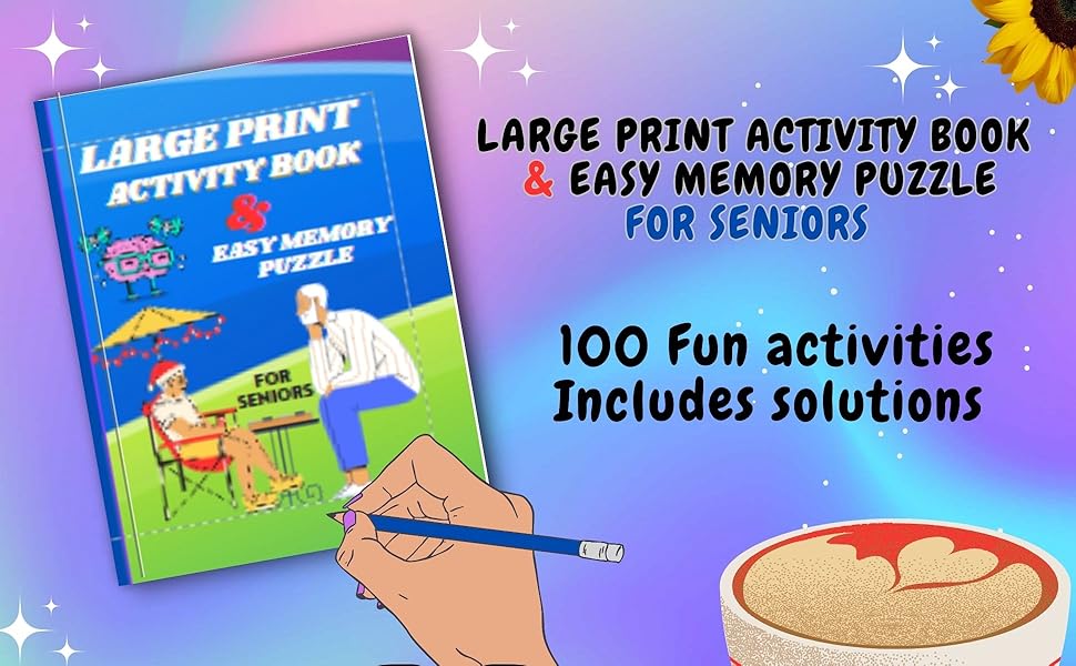 Large Print Activity Book & Easy Memory Puzzles for Seniors: "Brain-Boosting Puzzles for Seniors ...