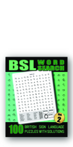 BSL Word Search - 100 British Sign Language Puzzles With Solutions Vol ...