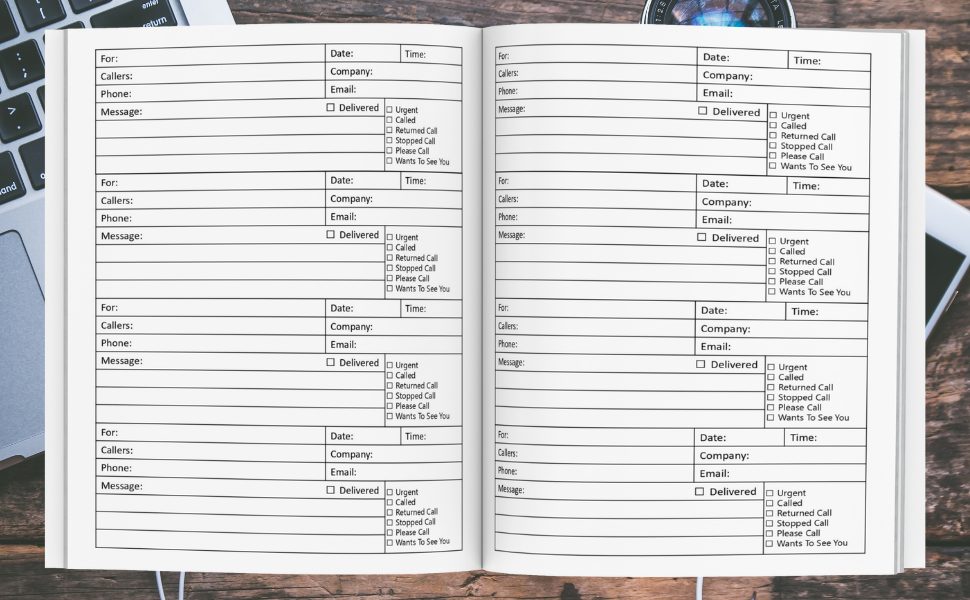 Amazon.com: PHONE CALL LOG BOOK: Phone Message Log Book with Floral ...