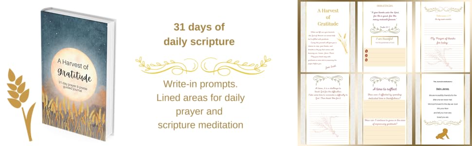 A Harvest of Gratitude: 31-day prayer and praise guided journal: Scott ...