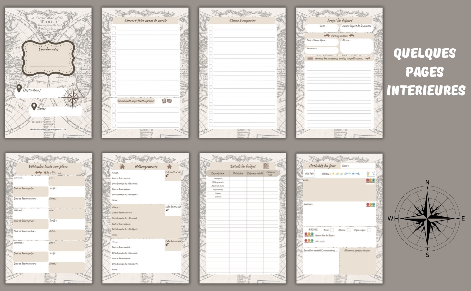 Carnet de voyage - C'est décidé, je pars !!: Journal de voyage à ...