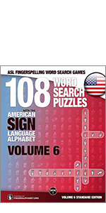 Amazon.com: ASL Fingerspelling Word Search Games - 108 Word Search ...