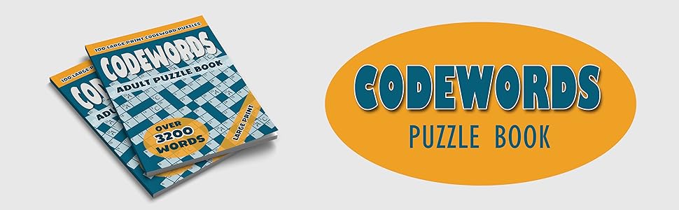 100 Large Print Codeword Puzzles | Codewords Adult Puzzle Book | Over 3200 Words | Large Print ...