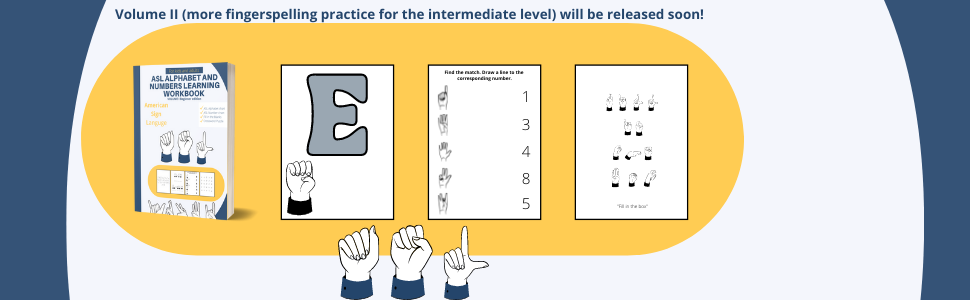 ASL Alphabet and Numbers Learning Workbook: Learn to fingerspell with ...