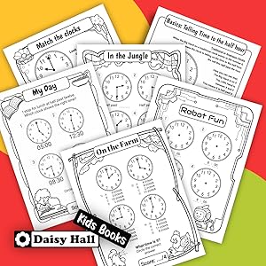 Telling Time Workbook: Introduction to time telling - Practice book for ...