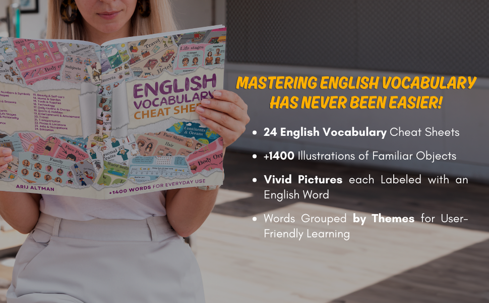 Amazon.com: English Vocabulary Cheat Sheets: Your First 1400 English ...
