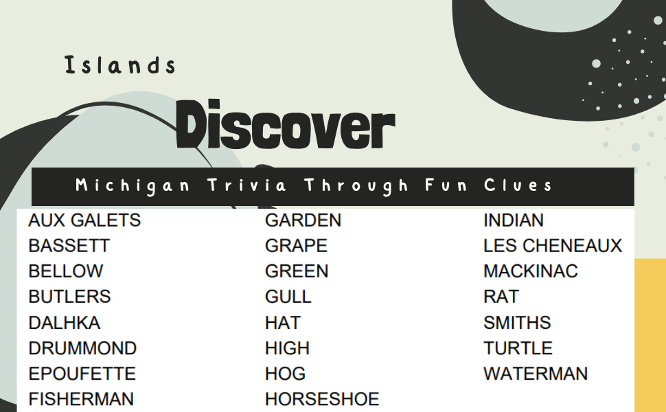 Large Print Michigan Word Searches: 200 Find-a-Word Puzzles about the ...