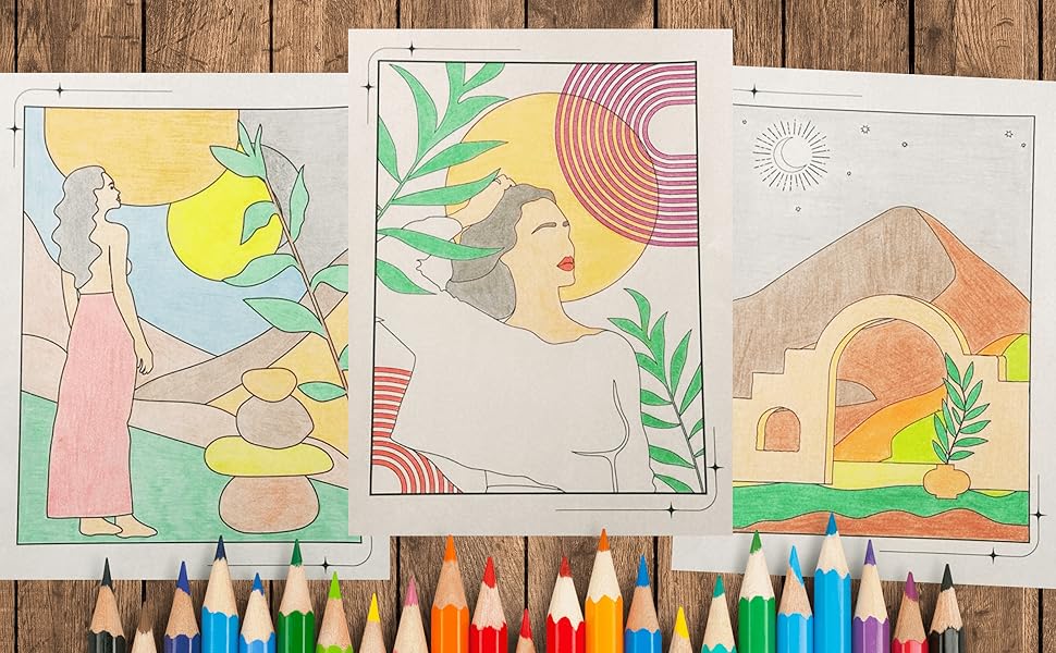 Amazon.com: Minimalist Aesthetic Coloring Book: Minimalist Boho Art ...