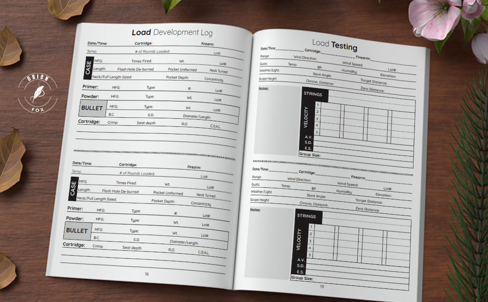 Reloading Data Log Book: Comprehensive Hand Loading Data Logbook | Monitor and Document ...