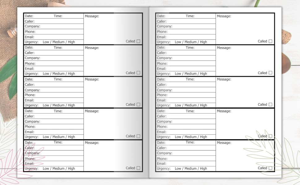 Phone Message Log Book: Don't Call, Text Me - Vintage Follow Up ...