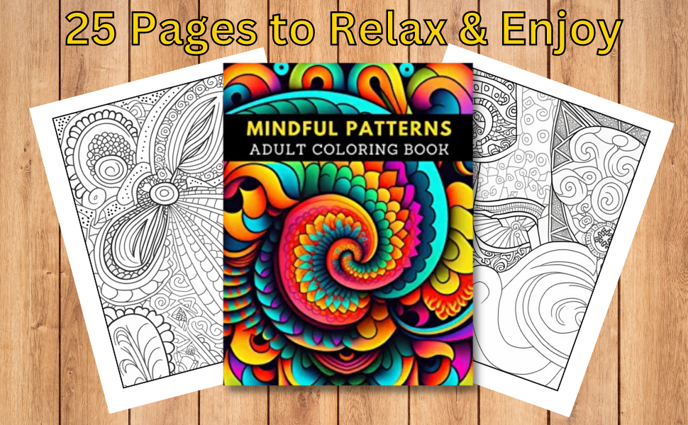Amazon.com: Mindful Patterns Adult Coloring Book: Amazing Mandala Patterns for Mindfulness ...