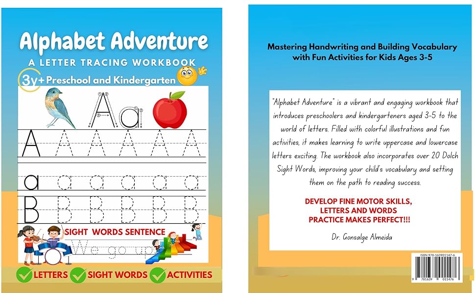 Alphabet Adventure: A Letter Tracing Workbook for Preschool and ...