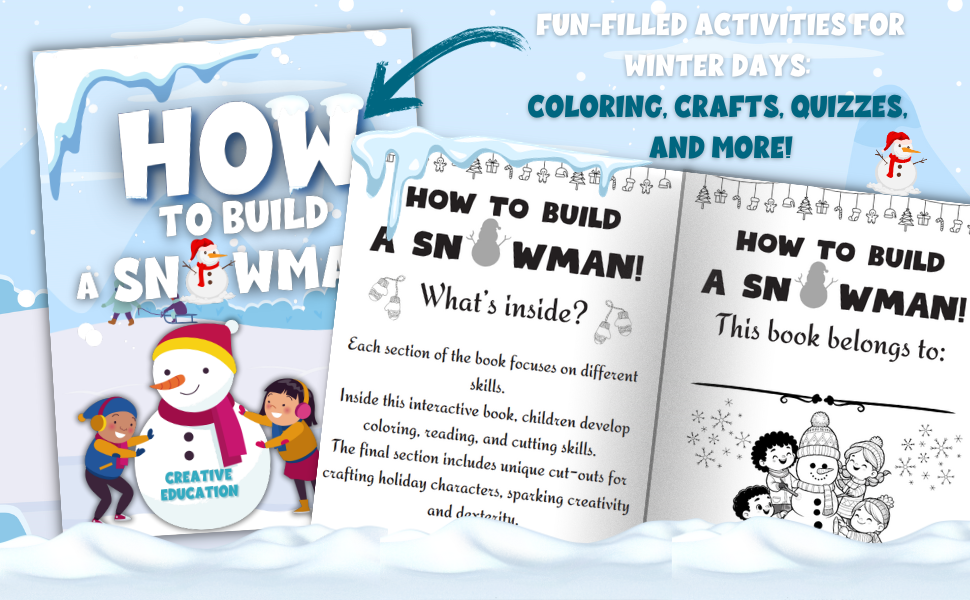 How To Build a Snowman: Fun-Filled Preschool Winter Activities for Kids ...