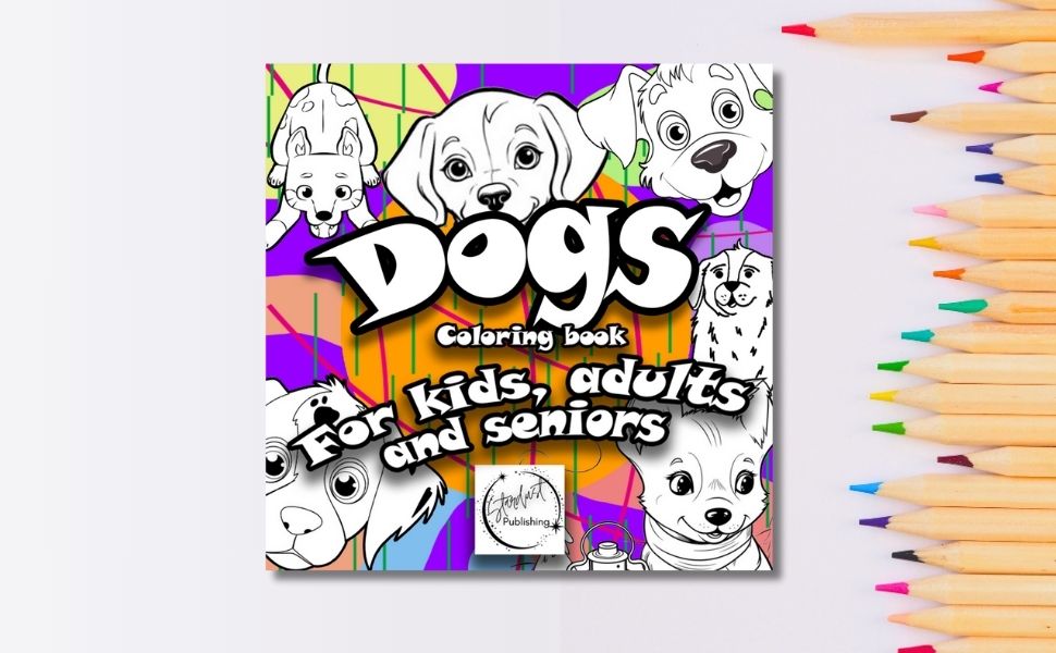 Amazon.com: Dogs coloring book: Fun and easy drawings for all ages ...