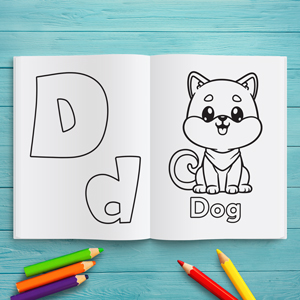 Amazon.com: A Fun Toddler Coloring Book: BIG Letters, Numbers, Colors ...