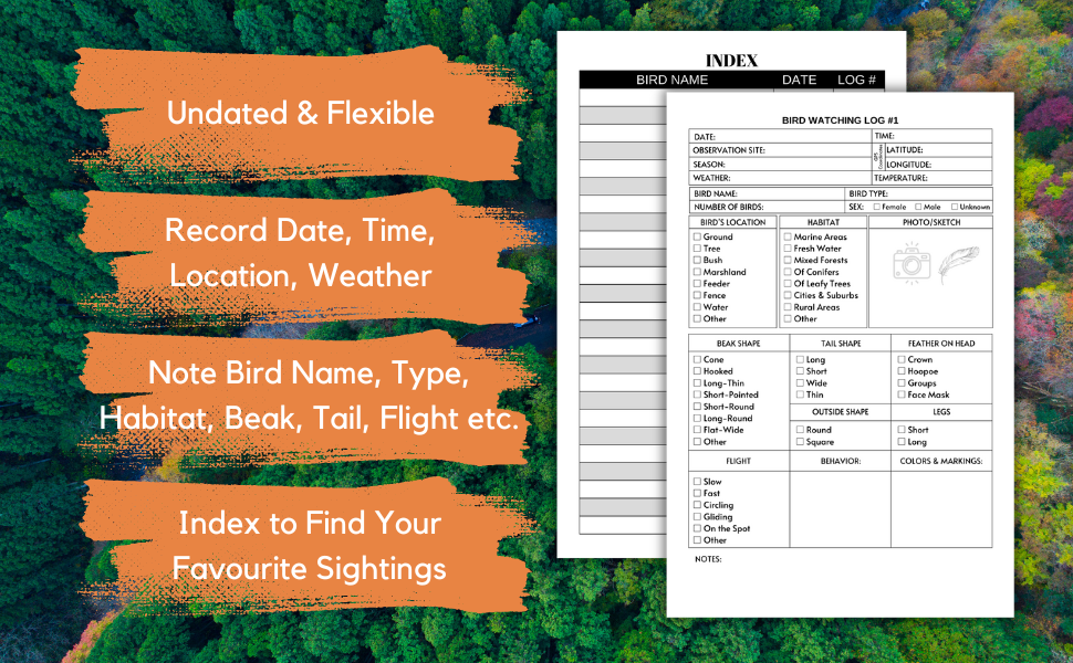 Bird Watching Log Book: Essential Birding Journal for Bird Watchers | Handy Bird Watching ...