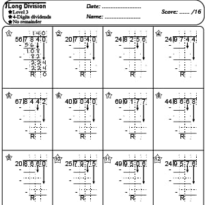 Long Division With Decimals and Remainders Grade 5: (100 Scaffolded ...