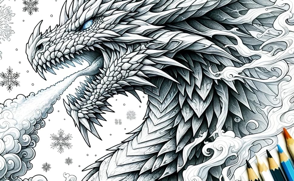 Amazon.com: Adult Coloring Book - Dragons - Volume 1: Over 70 Images of Dragons, Hydras, and ...