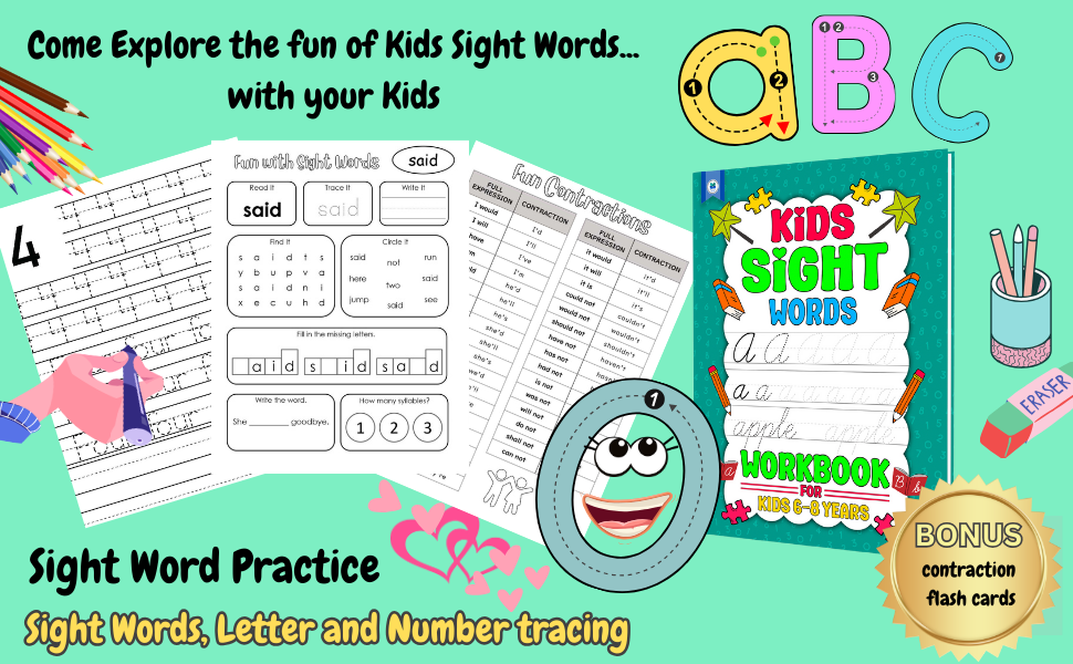 Kids Sight Words: Kids Interactive sight word, letter and number ...