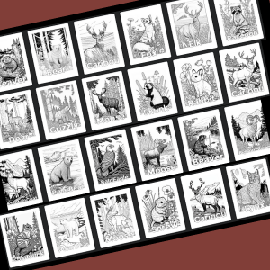 Canadian Wildlife: An Adult Coloring Book of Canada's Animals, Nature ...