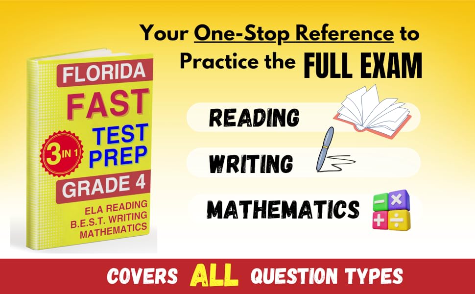 Florida FAST Test Prep: Grade 4. The Ultimate Practice Workbook for ...