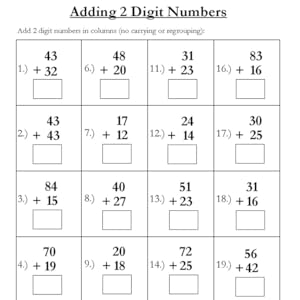 Addition & Subtraction Workbook for 1st, 2nd, & 3rd Graders: (WITH ...