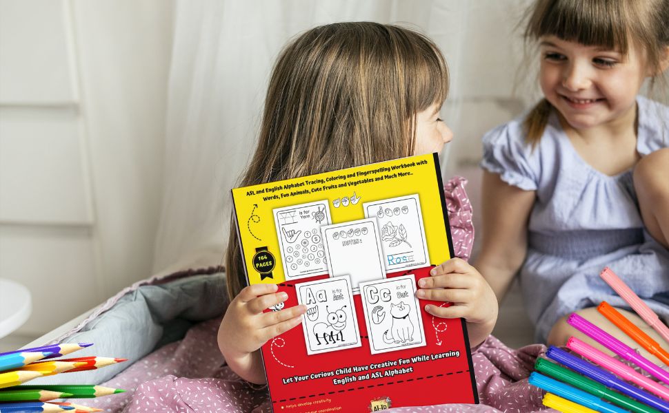 ASL (American Sign Language) and English Alphabet Activity Book For ...