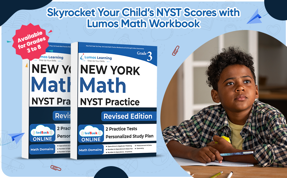 New York State Test Prep: 4th Grade Math Practice Workbook and Full ...