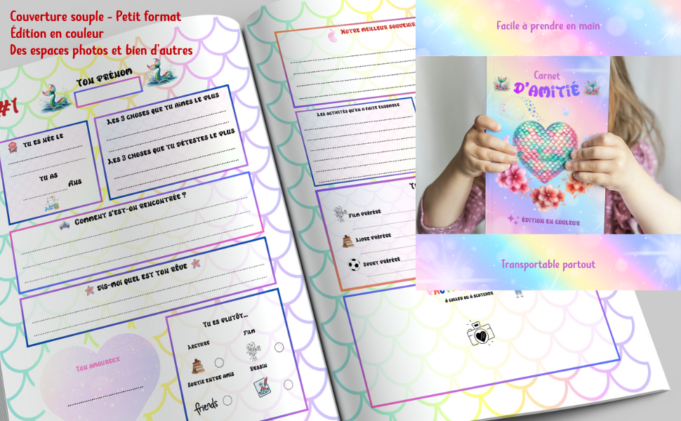 Carnet d'amitié: Journal intime à compléter avec ses amies pour mieux les connaître | Carnet d ...