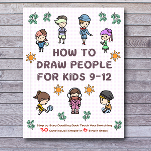 Amazon.com: How To Draw People for Kids 9-12: Step by Step Doodling ...