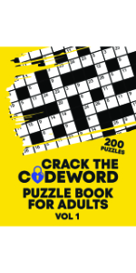 Amazon.com: Codewords Puzzle Book for Adults (Vol 1): Large Print Codeword Puzzles for Adults ...