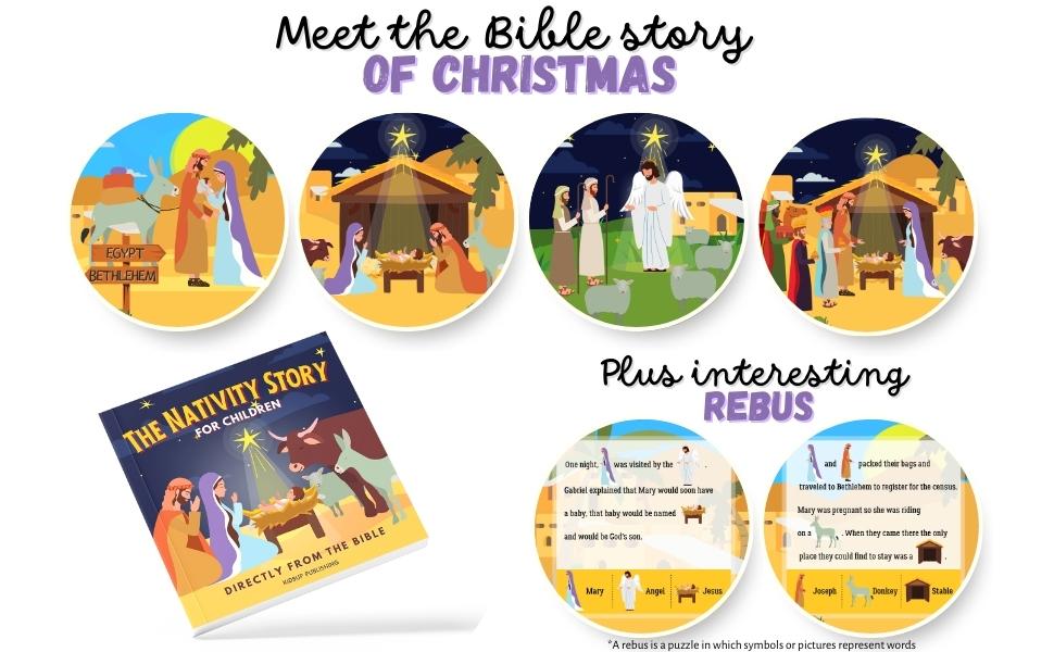 The Nativity Story for Children Directly from the Bible: Christmas Book ...