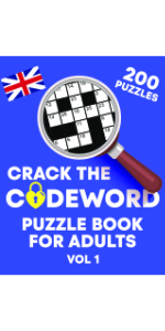 Cracking Codeword Puzzle Book for Adults (Vol 3): Large Print Codeword Puzzle Book for Adults ...