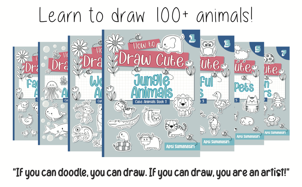 101+ cute Animals | Drawing Book For Kids & Adults | How To Draw ...