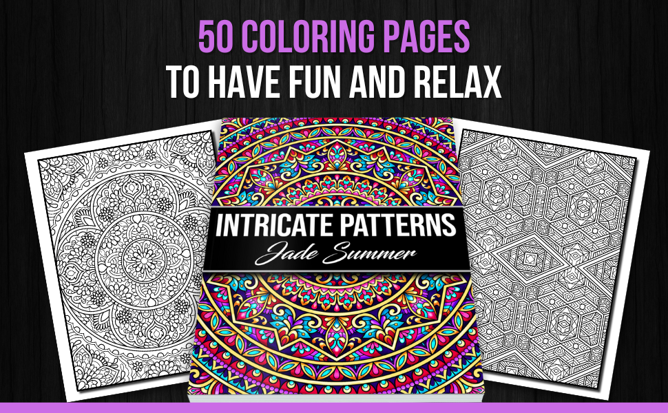 Amazon.com: Intricate Patterns: An Adult Coloring Book with 50 Detailed ...