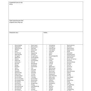 Character Development Journal: Everything you need to create characters ...