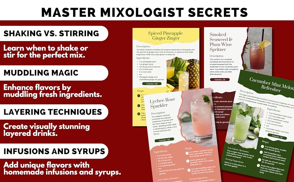 Amazon.com: 101 Mocktails Recipe Book: Flavorful Non-Alcoholic Drinks for Any Occasion. Classic ...