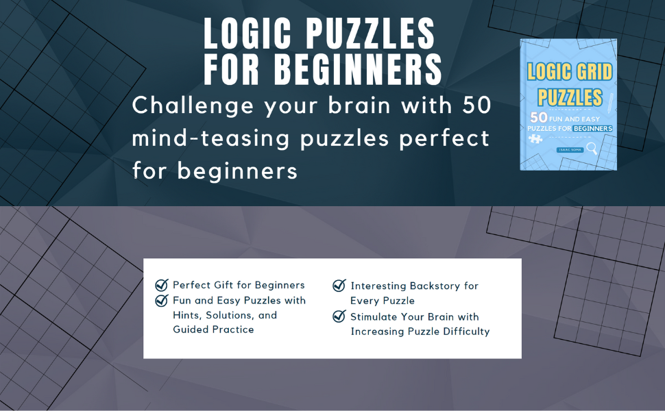 Logic Grid Puzzles: 50 Fun and Easy Puzzles for Beginners: Soma, Isaac: 9798875979705: Amazon ...