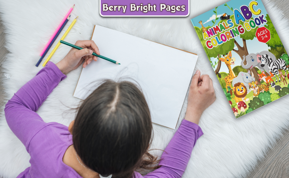 Animals ABC Coloring Book: Big, Simple, and Super Cute Coloring Animals ...