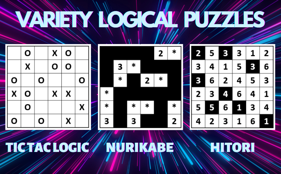Variety Logical Puzzles: Level Up Your Brain Power With 140+ Large ...
