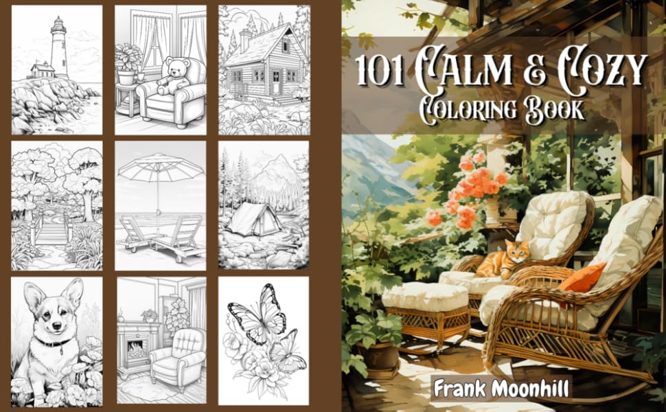 Amazon.com: 101 Calm & Cozy Coloring Book: Stress Relief with Cozy ...