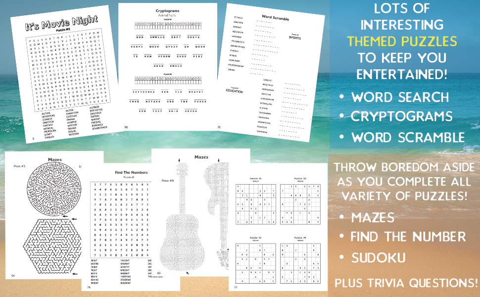 Rylee's Variety Puzzle Book For Adults: Have Fun With This 100+ Mixed Puzzles Activity Book For ...