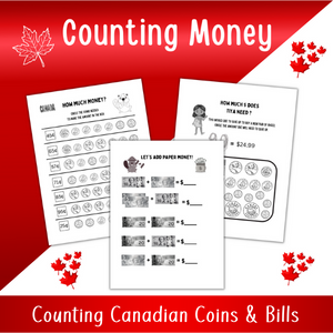 Counting Money Canadian Workbook Grade 1-4: Counting Money Book Ages 6 ...