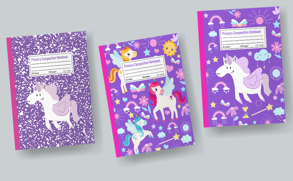 Amazon.com: Primary Composition Notebook: Unicorn Primary Composition Notebook with picture ...