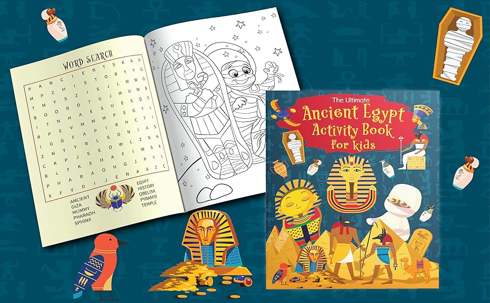 The Ultimate Ancinet Egypt Activity Book For Kids: Amazon.co.uk ...
